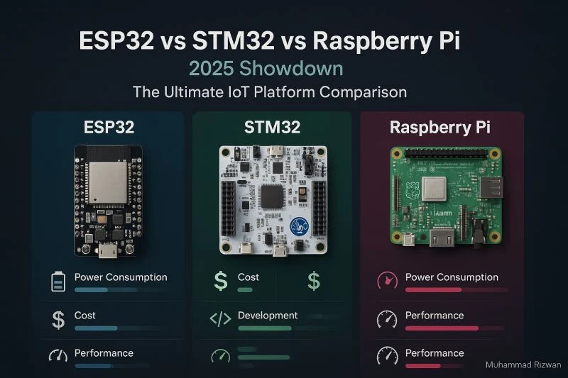 🛡️ ESP32 vs STM32 vs Raspberry Pi: Ultimate IoT Showdown 2025 - Ebokify Community